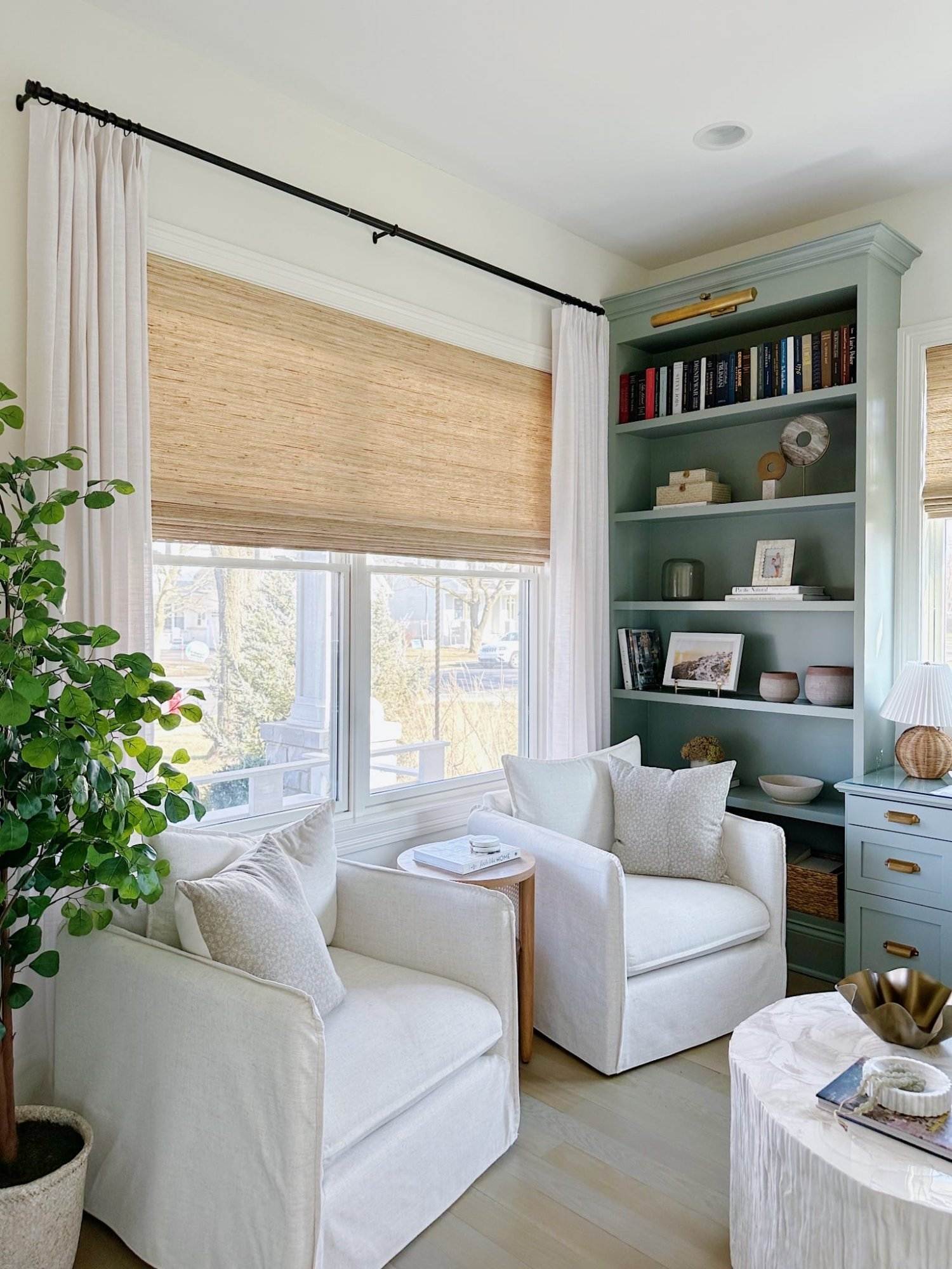 Updating Windows with Pinch Pleat Curtains | Life On Cedar Lane